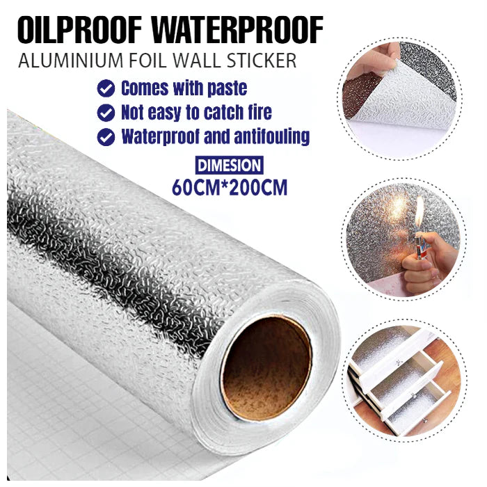 Aluminum Foil Self Adhesive Wall Stickers – Discounterz